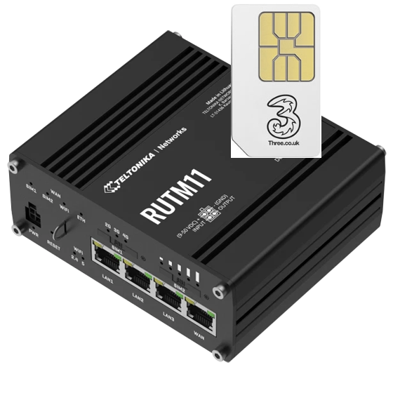 Teltonika RUTM11 4G+ LTE Cat6 Dual SIM IOT Router with Unlimited Data ...