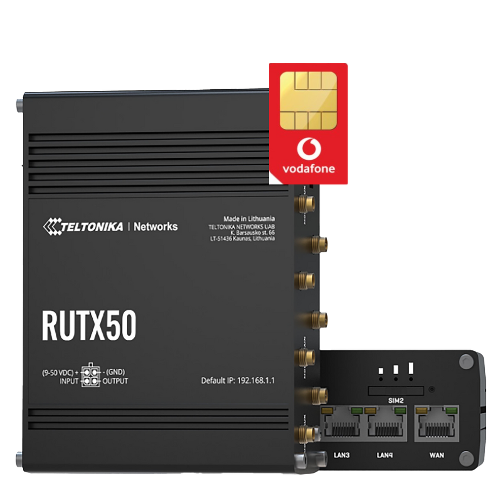 Teltonika RUTX50-eSIM 5G Dual SIM IOT Router with Unlimited 5G Data ...