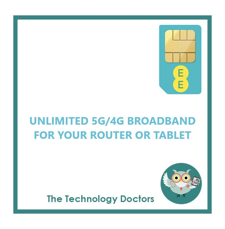 EE Unlimited 5G/4G Data SIM – TheTechnologyDoctors
